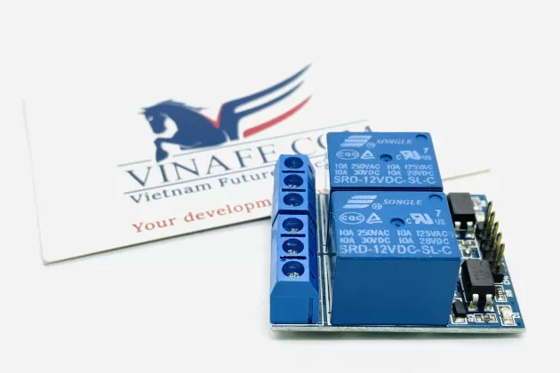 Module Relay 2 Kênh 12V10A Dương Kích